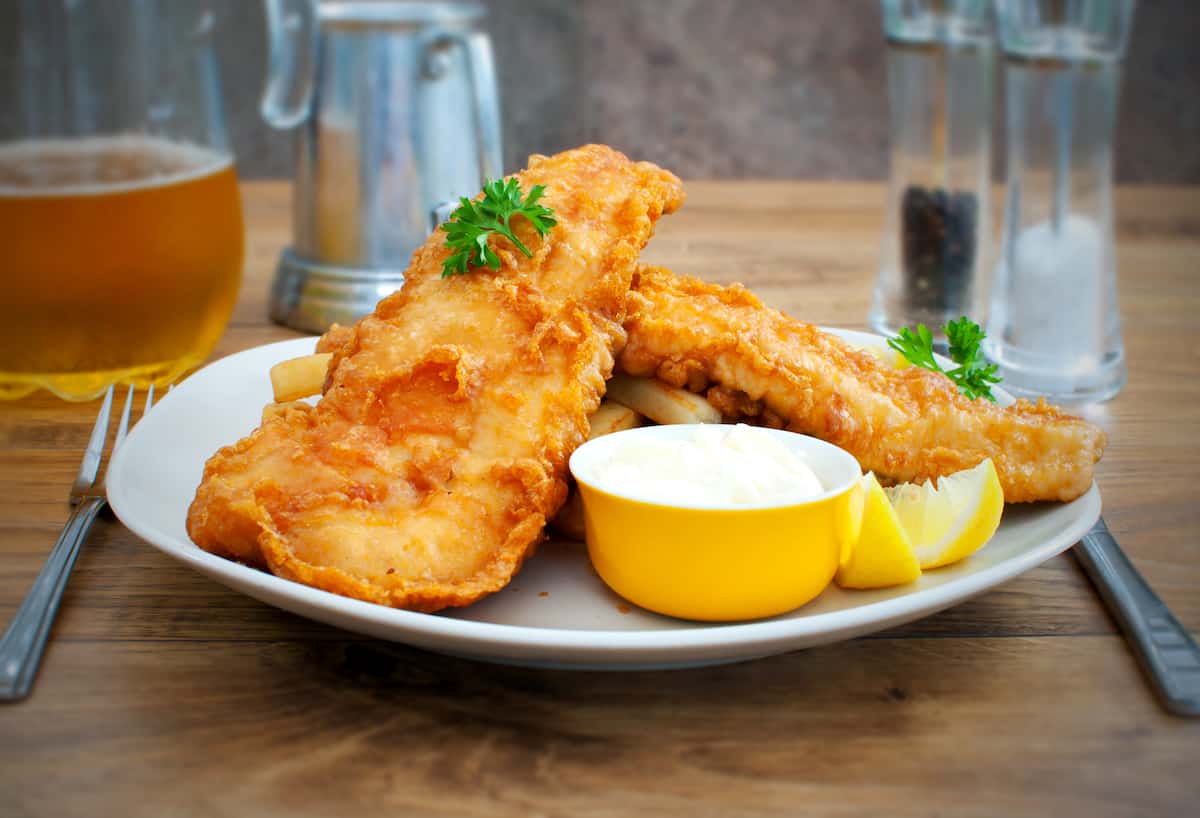 How long do you deep fry frozen battered cod?