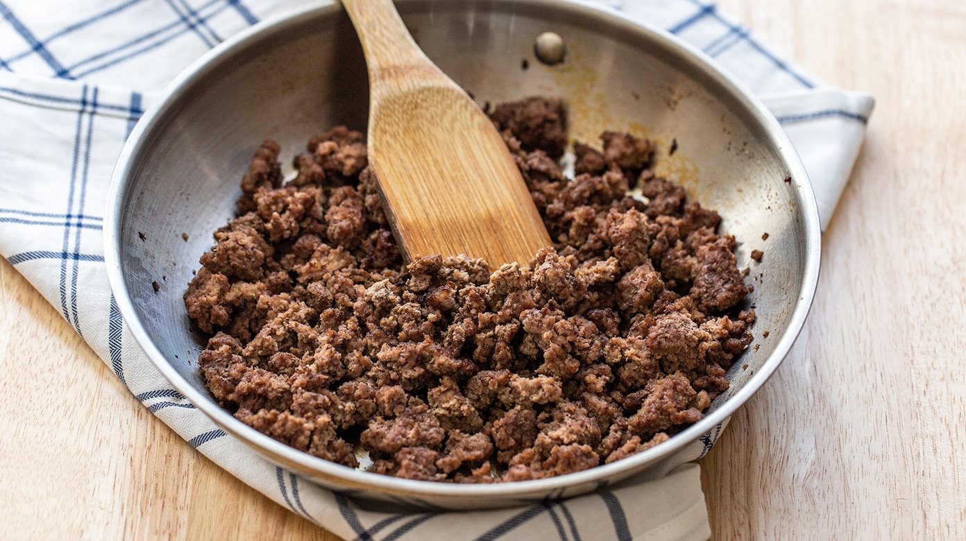 How long do you have to cook ground beef?