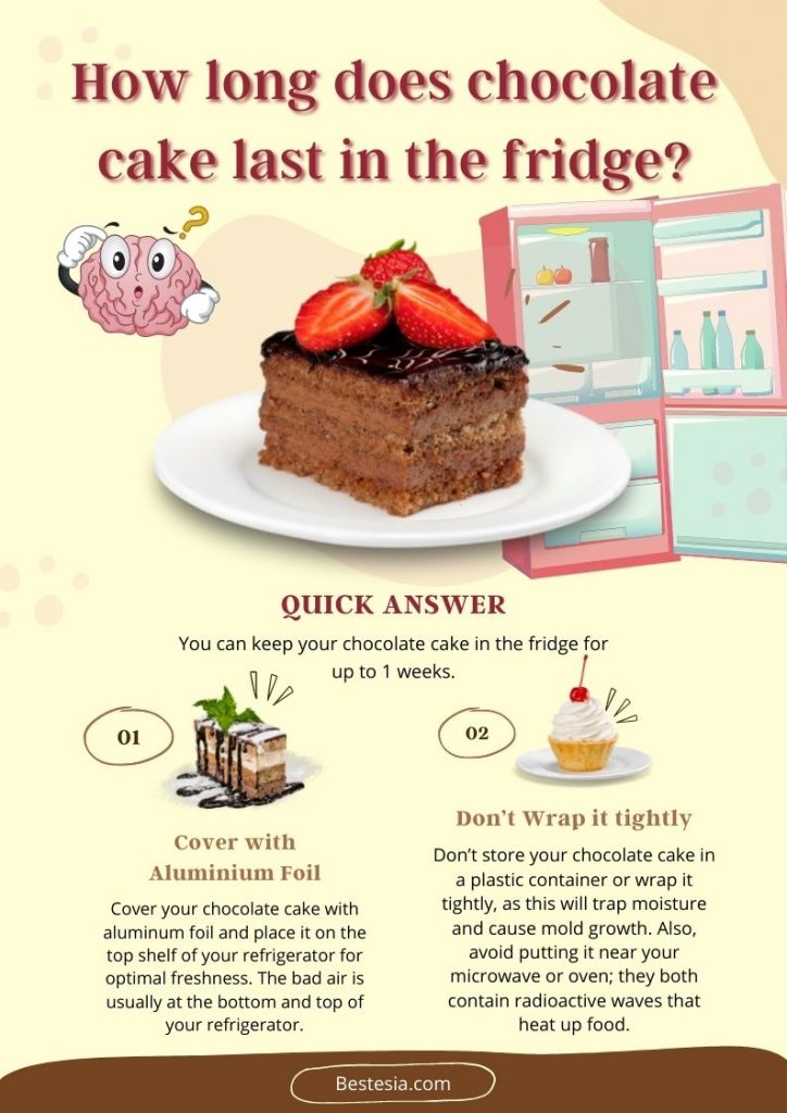 How long do you leave a cake in the fridge?