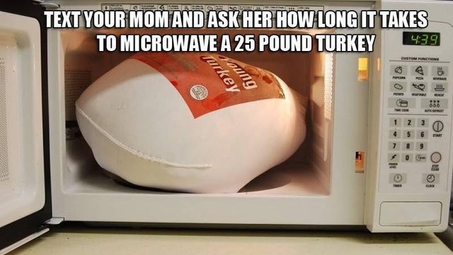 How long do you microwave a 12-pound turkey?