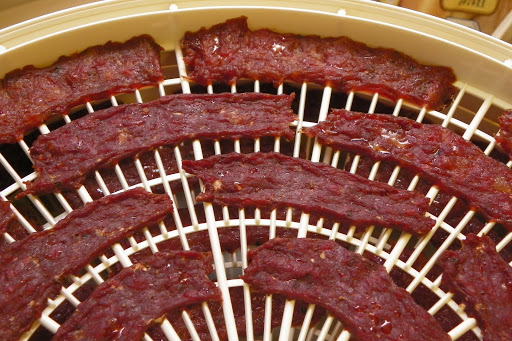 How long do you put meat in a dehydrator?