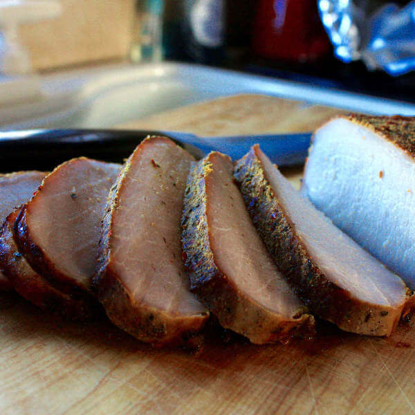 How long do you smoke a pork loin and at what temperature?