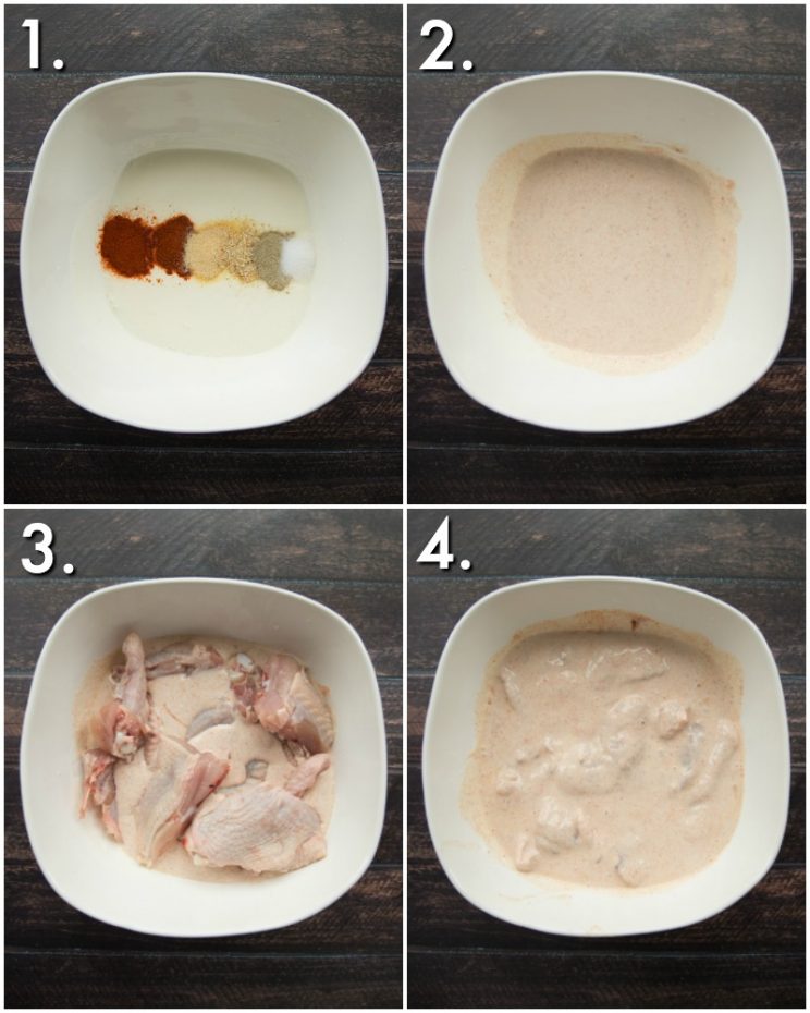 How long do you soak meat in buttermilk?