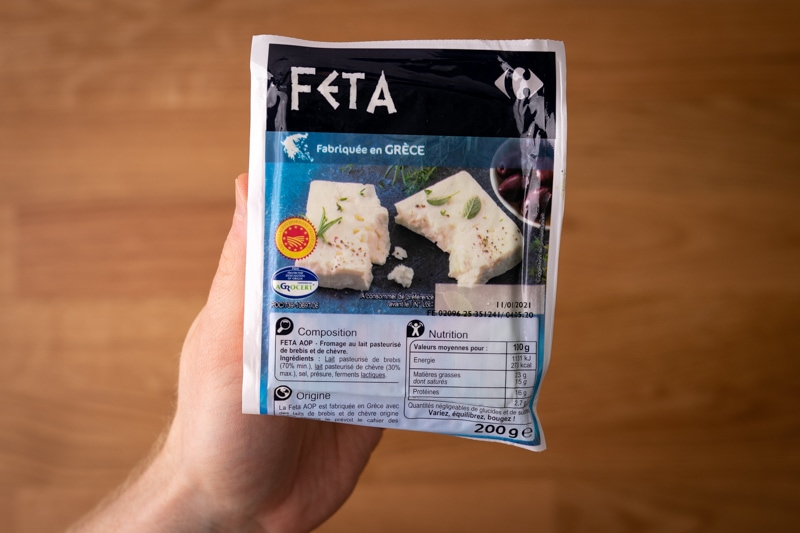 How long does a block of feta cheese last in the fridge?