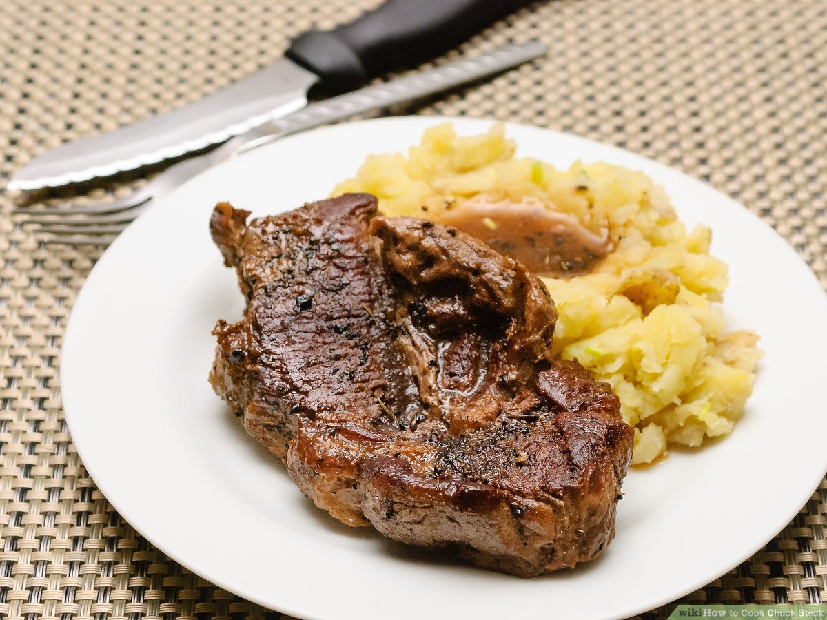 How long does chuck steak take to cook on stove?