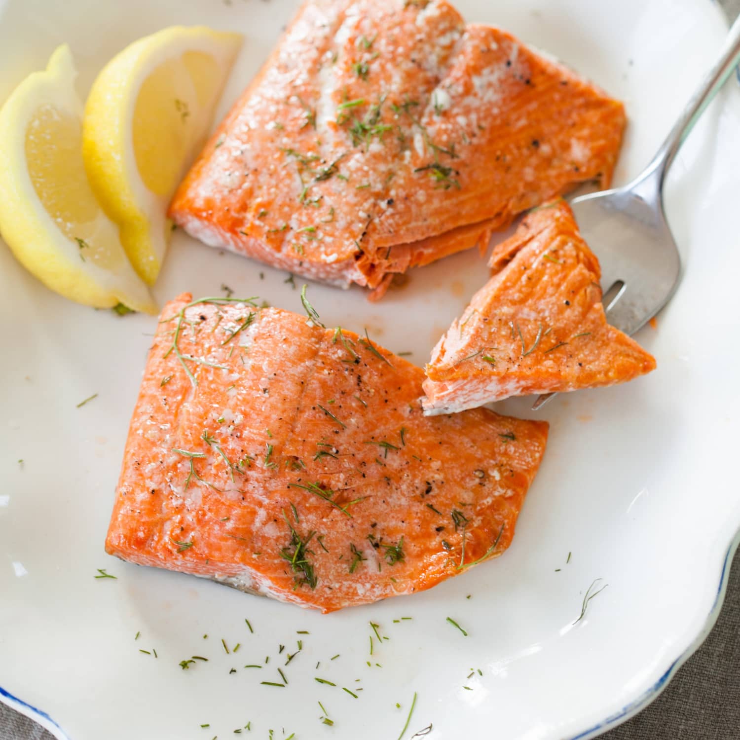 How long does it take for salmon to be cooked?