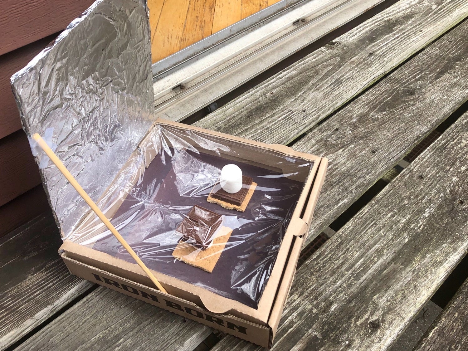 How long does it take for solar oven to melt chocolate?