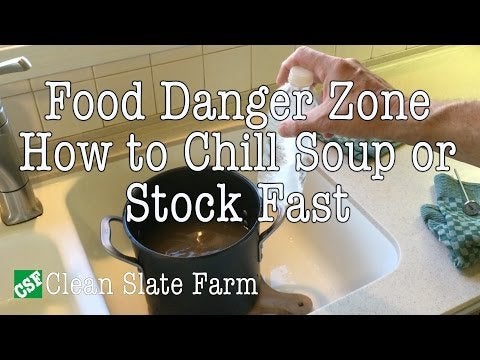 How long does it take for stock to cool?