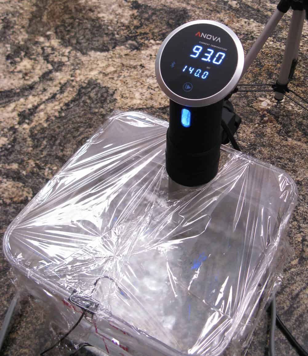 How long does it take sous vide to warm up?