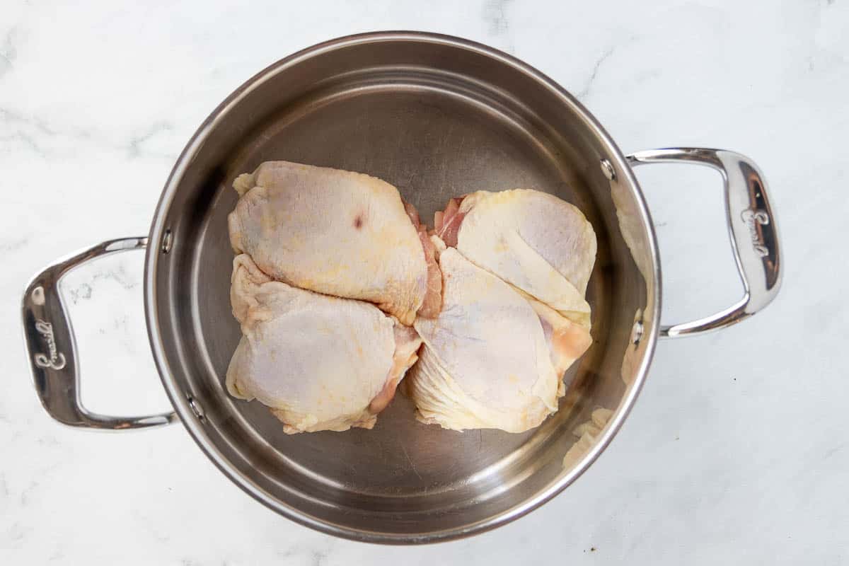 How long does it take to boil frozen chicken thighs?
