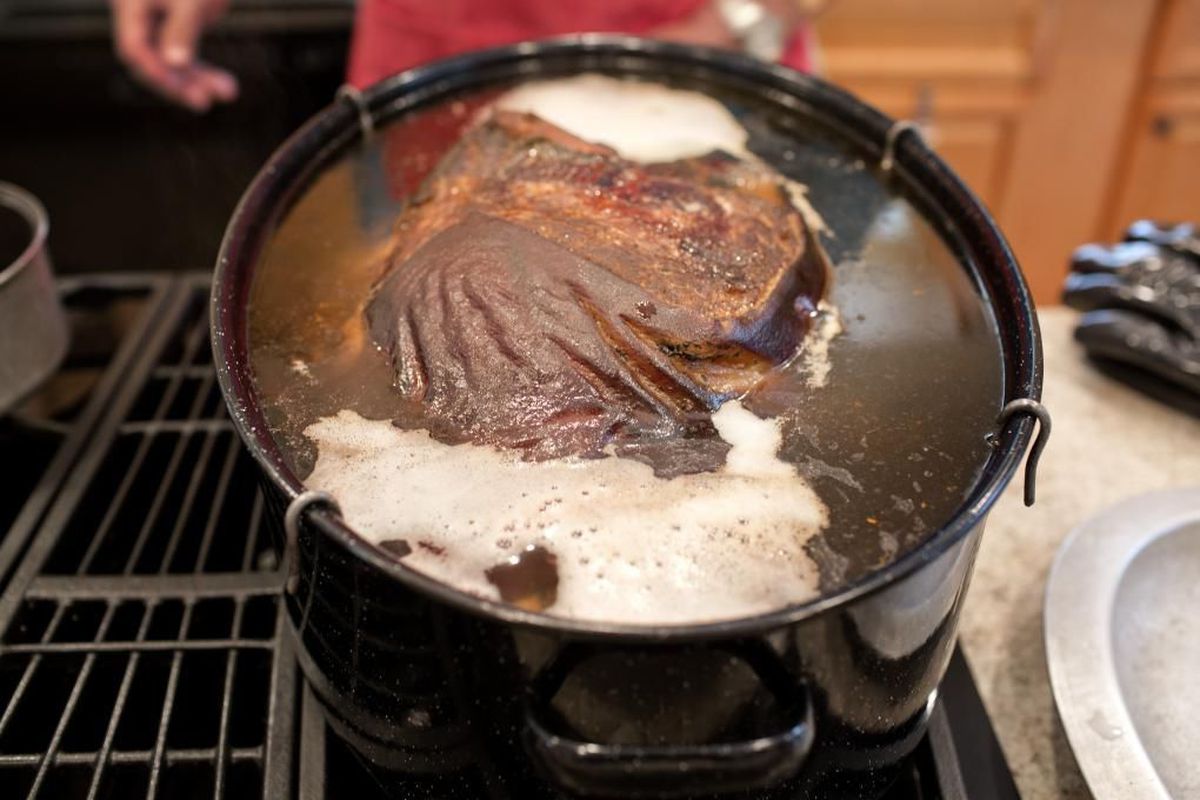 How long does it take to boil the meat off a ham bone?
