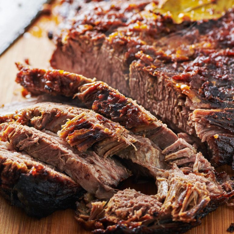 How long does it take to brown a brisket?