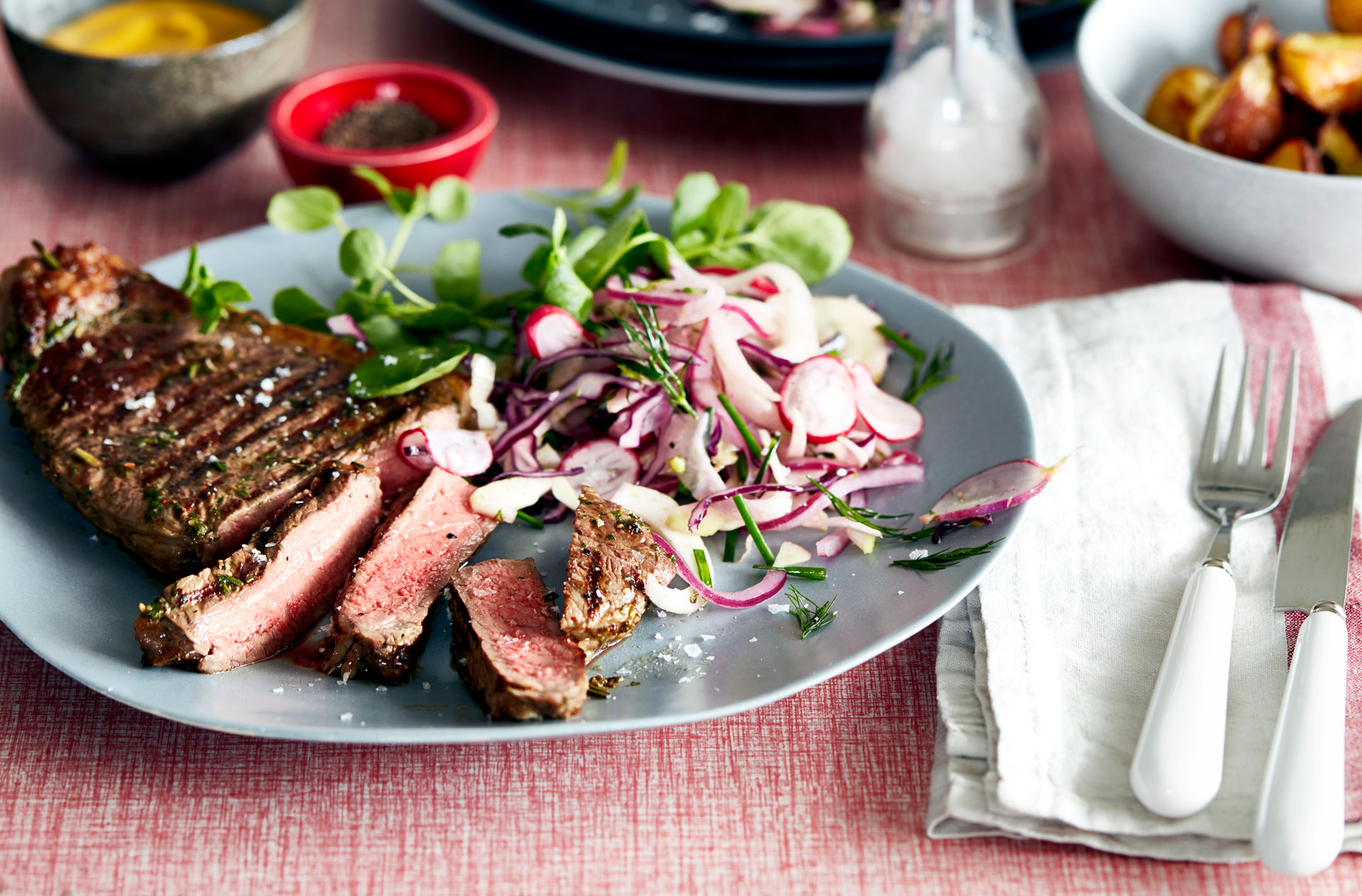 How long does it take to cook 250g steak?