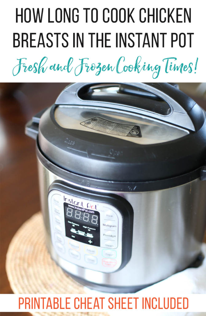 How long does it take to cook 5 lb of chicken breast in the Instant Pot?