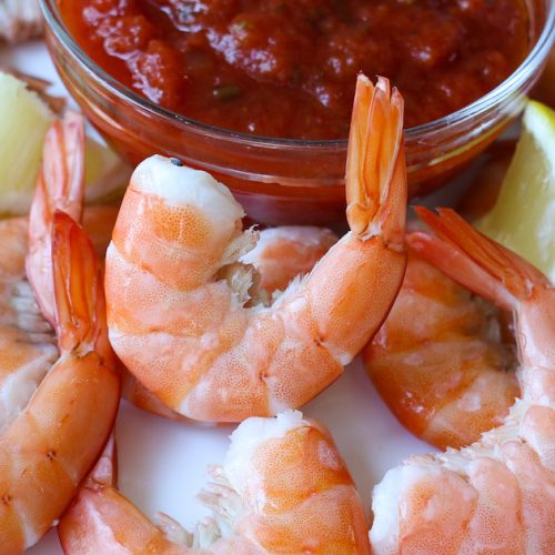 How long does it take to cook shrimp in boiling water?
