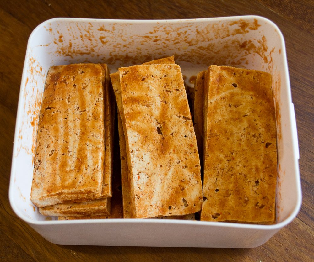 How long does it take to dehydrate tofu?