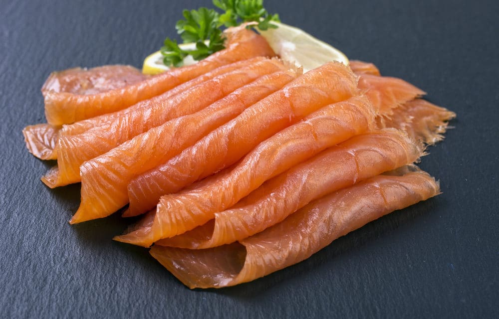 How long does it take to get food poisoning from smoked salmon?