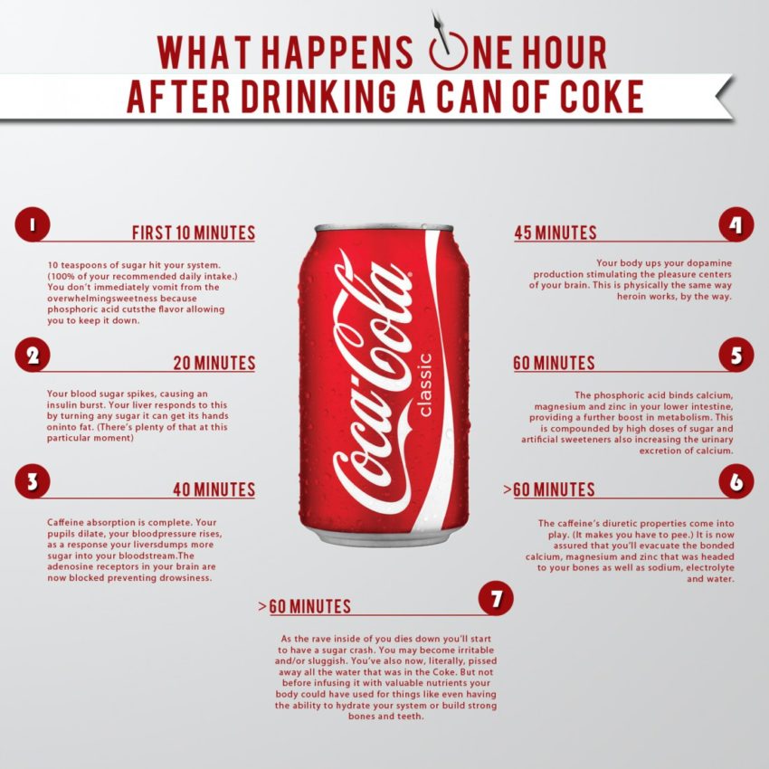 How long does it take to get soda out of your system?