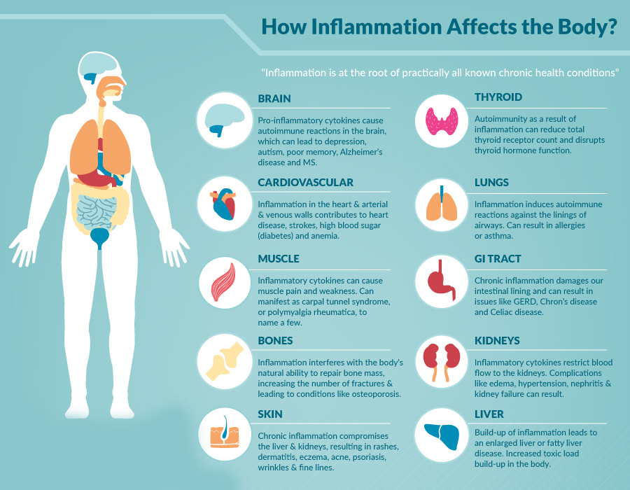How long does it take to reduce inflammation in the body?