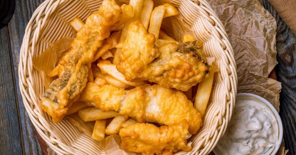 How long does it take to reheat fish and chips in oven?