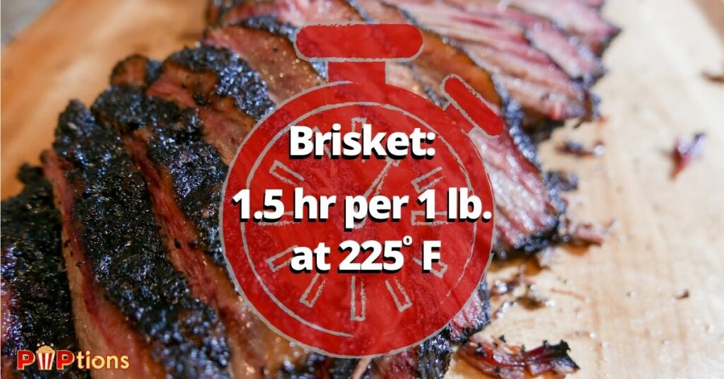 How long does it take to smoke 14 lb brisket at 225?