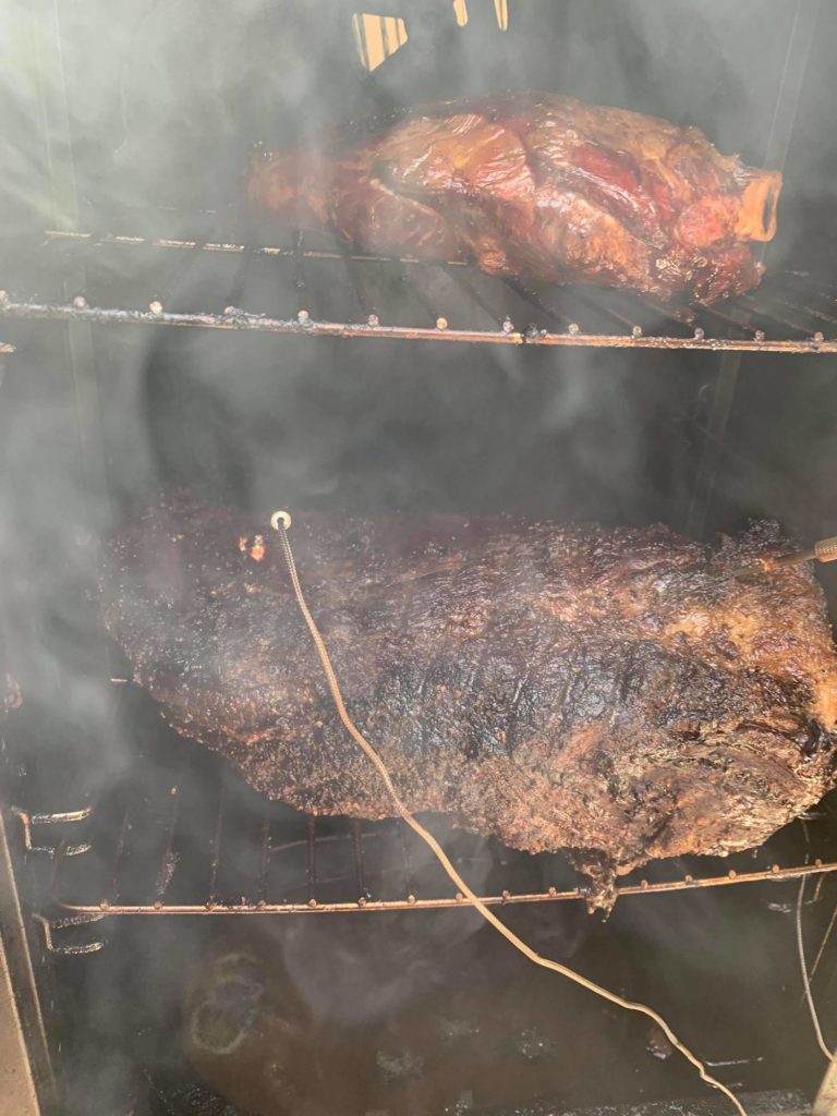 How long does it take to smoke a 5 pound brisket in an electric smoker?