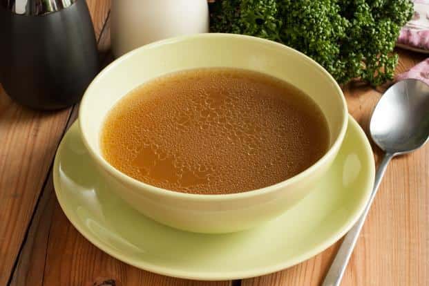 How long does it take to warm up broth?