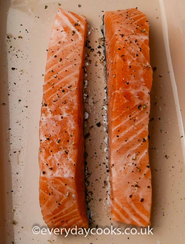 How long does salmon take at 200?