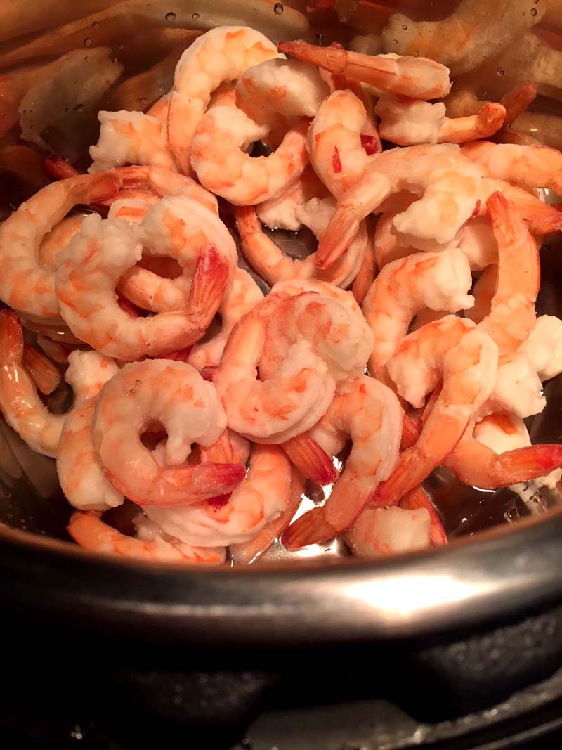 How long is frozen cooked shrimp good for?