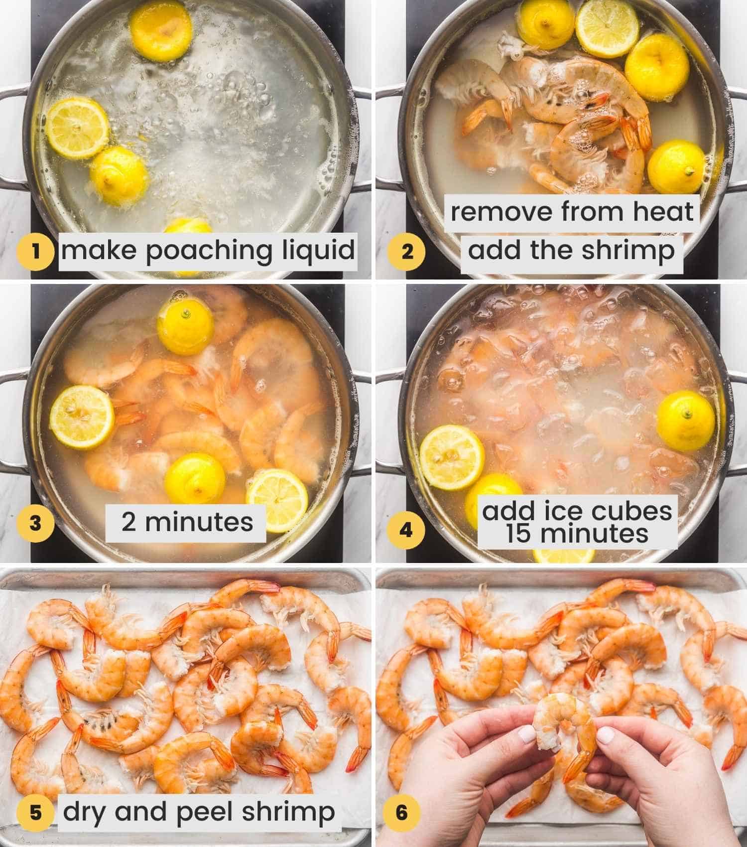 How long poach shrimp frozen?