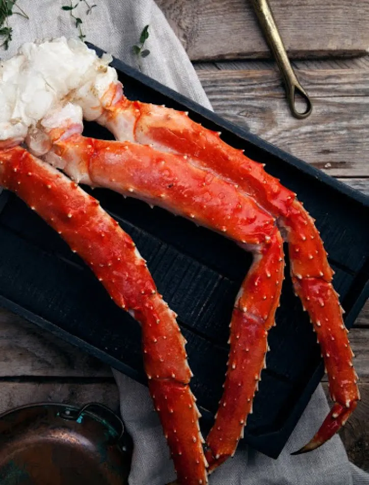 How long should crab legs soak?