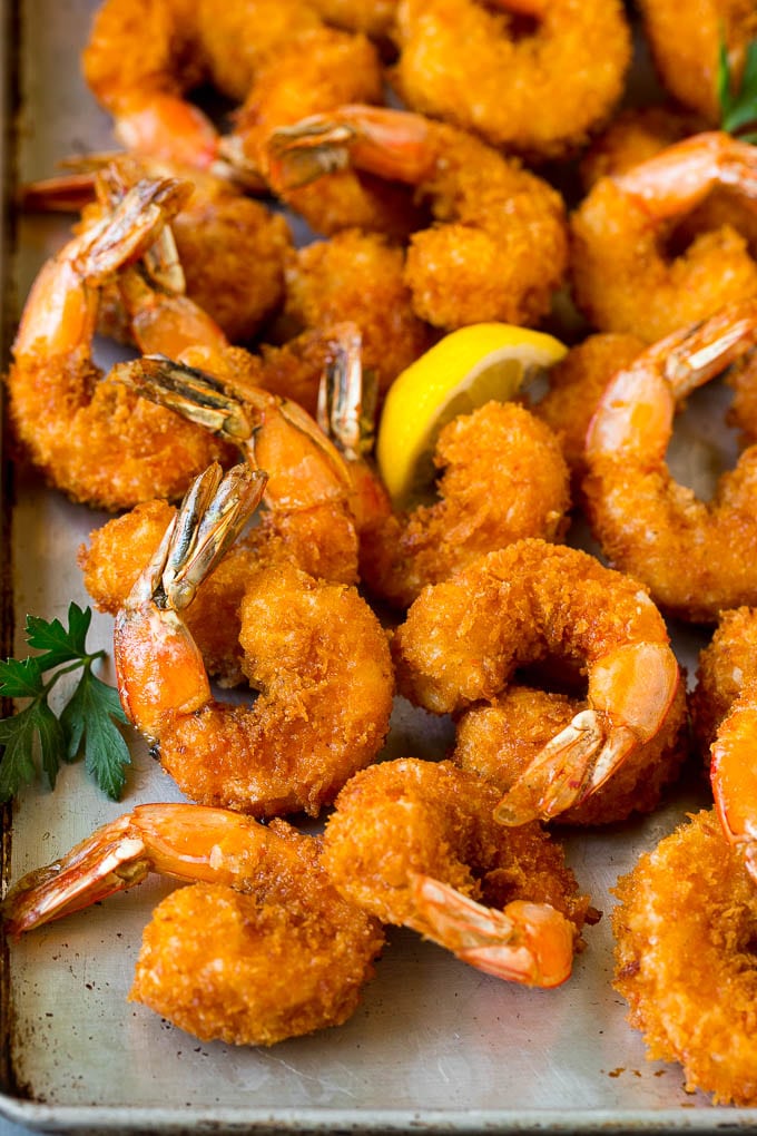 How long should I fry shrimp at 350?