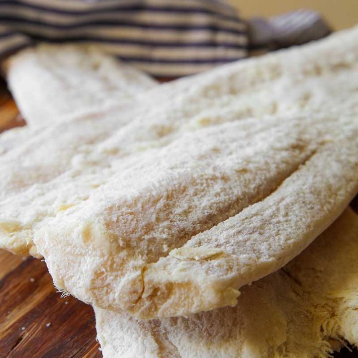 How long should salted cod be soaked?