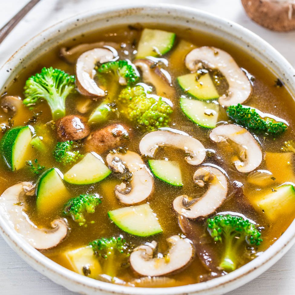 How long should you boil mushrooms in soup?