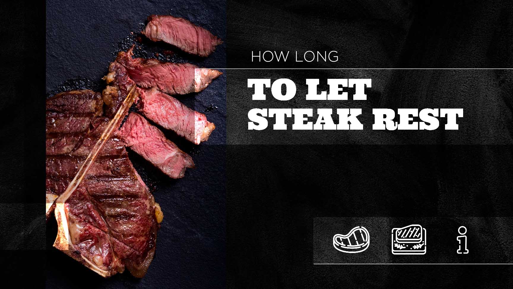How long should you let a steak rest before cooking?