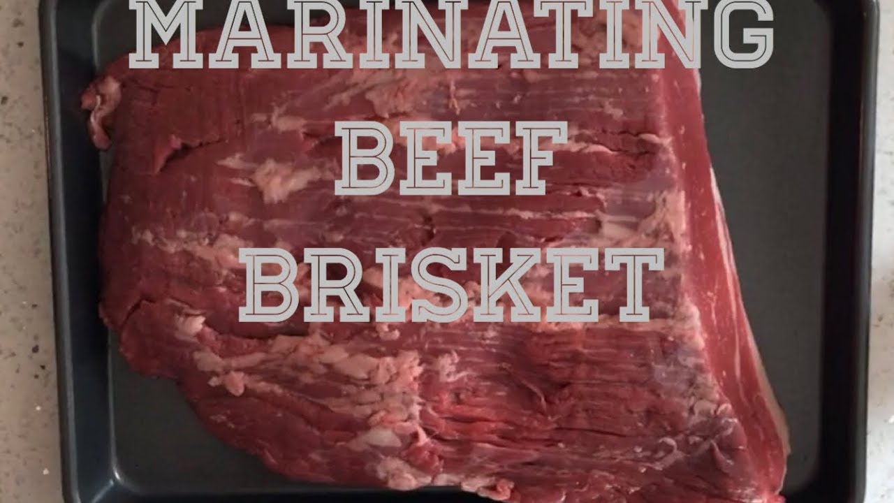 How long should you marinate brisket before cooking?