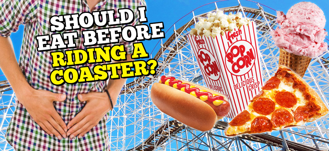 How long should you wait to go on a rollercoaster after eating?