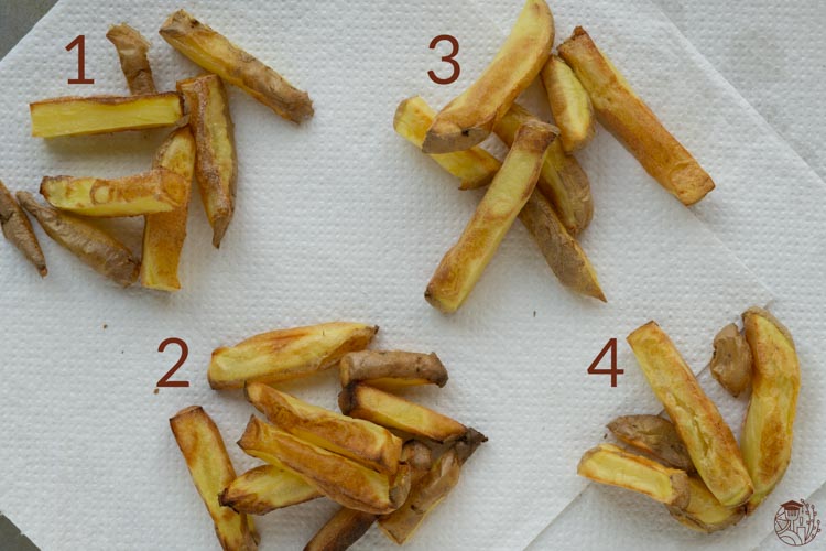 How long soak chips before frying?