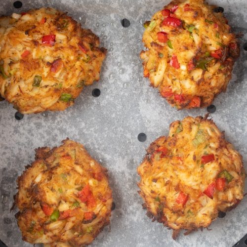How long to cook crab cakes in air fryer?