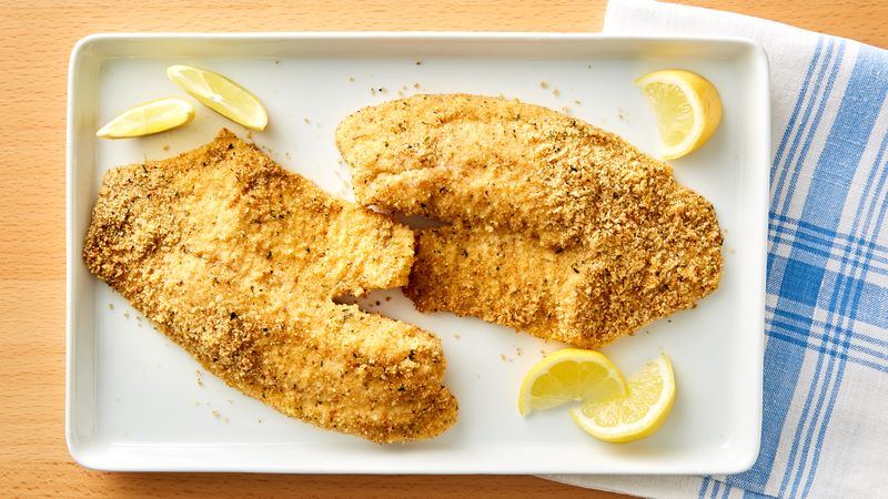 How long to cook fish in oven with crumb coating?