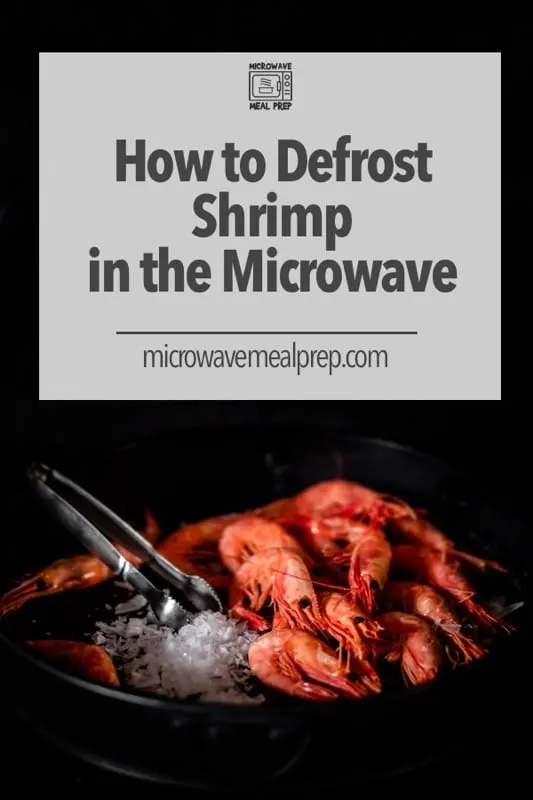 How long to defrost shrimp in microwave?