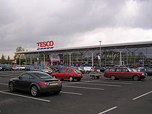 How many big Tesco stores are there in the UK?