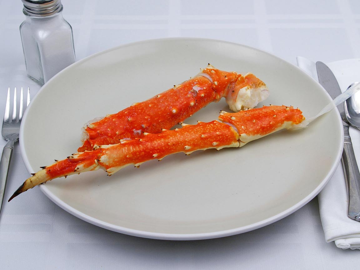 How many calories are crab legs?