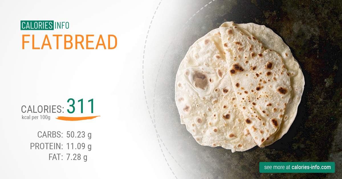 How many calories are in 1 flatbread?