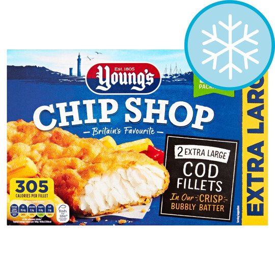 How many calories are in 300g of cod?