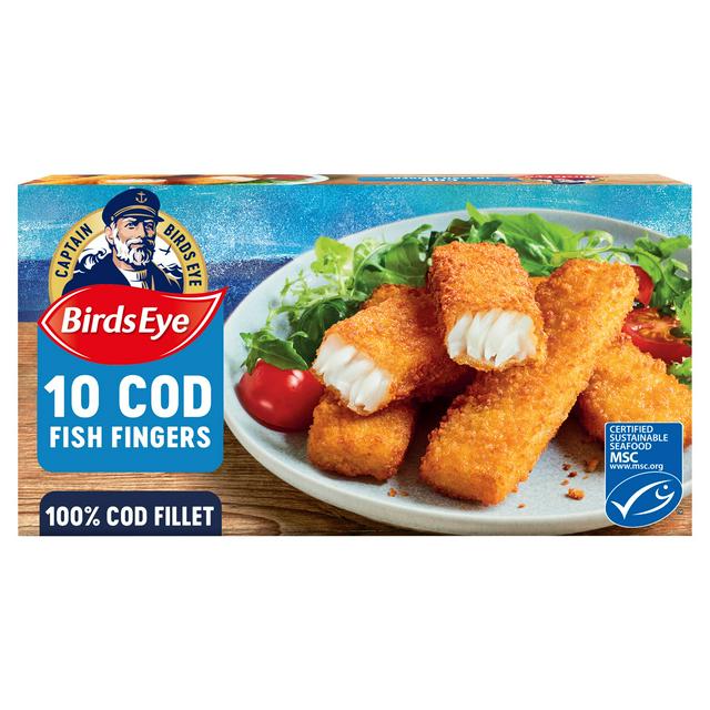 How many calories are in 4 Birds Eye fish fingers?