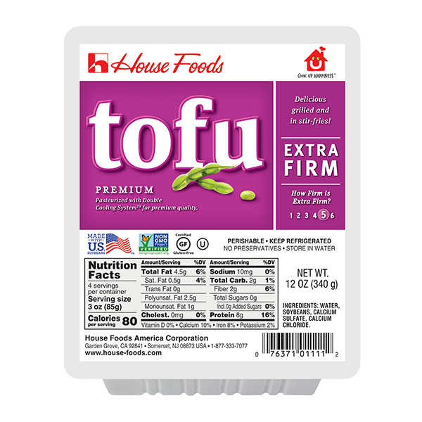 How many calories are in a block of tofu?