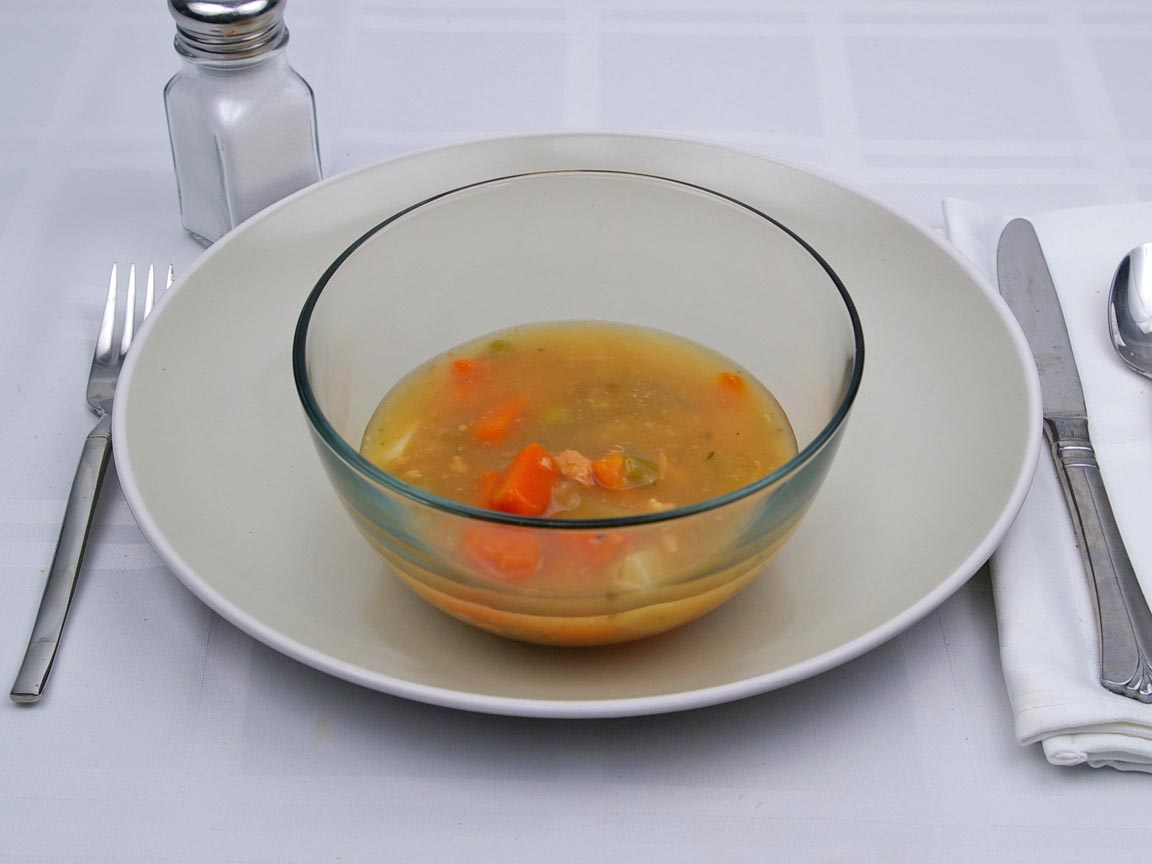 How many calories are in a bowl of broth?