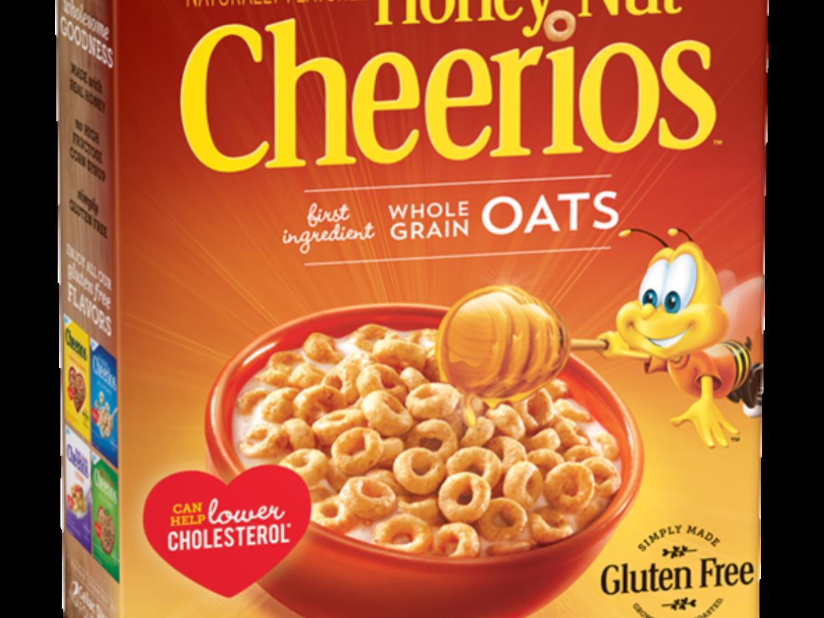 How many calories are in a bowl of honey nut cheerios with milk?