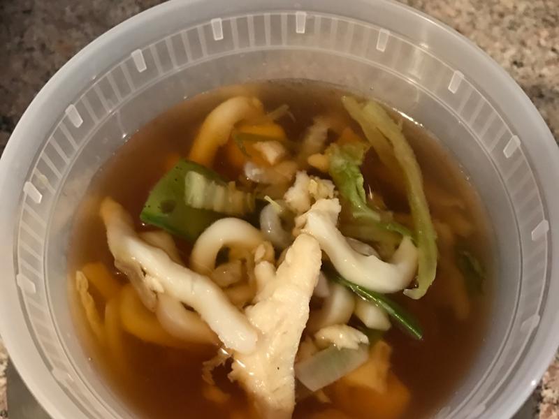 How many calories are in a bowl of udon soup?